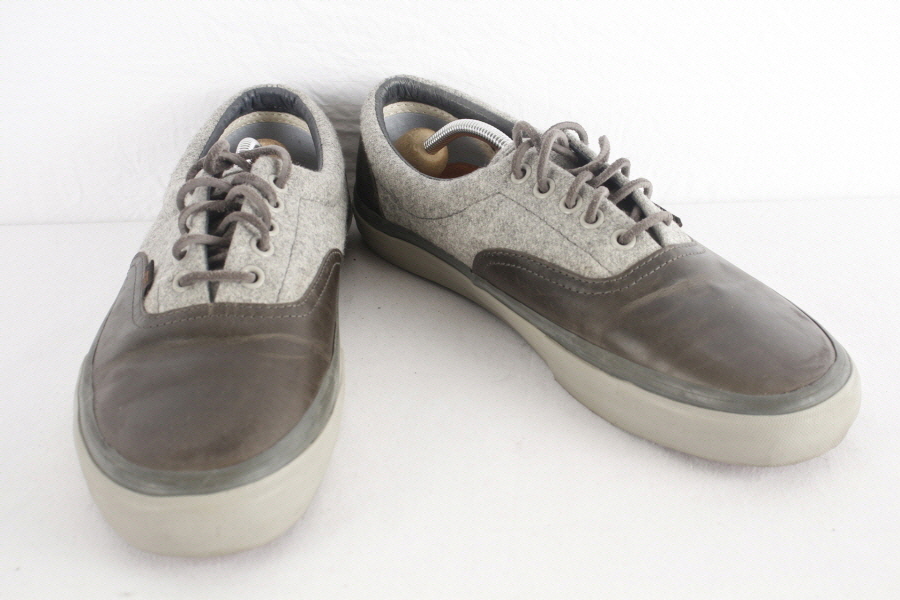 VANS 반스 에라 ERA 그레이 레더 스니커즈(US9/270±5mm) - 빈티지코코