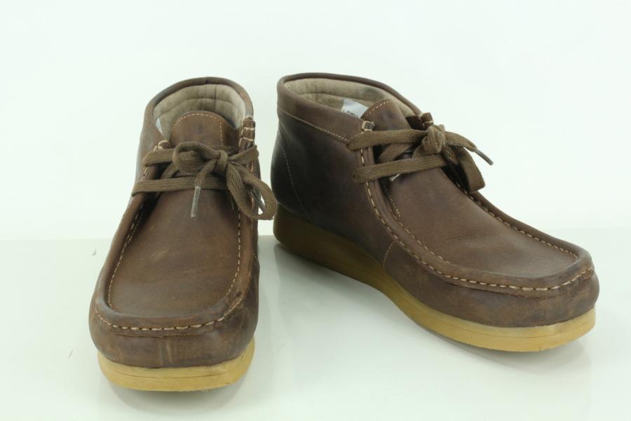 클락스 브라운 레더 LEATHER 데저트 부츠 처카 부츠 Wallabee 왈라비 모카신 BEESWAX JANUNE MIEL ...