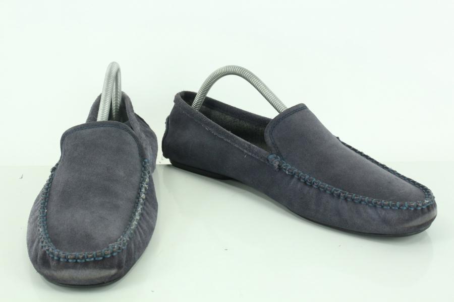 휴고보스 블루그레이 스웨이드 슬리퍼 남성 논슬립 슬립온 로퍼 Suede Slip on Slide(UK7.5/265±5mm)