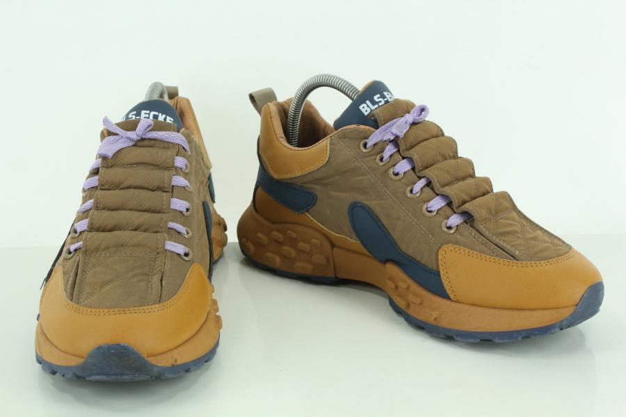 BLS ECKE AIR 네이비 포인트 브라운 심플 남자 운동화 남성용 신발(43/265±5mm)